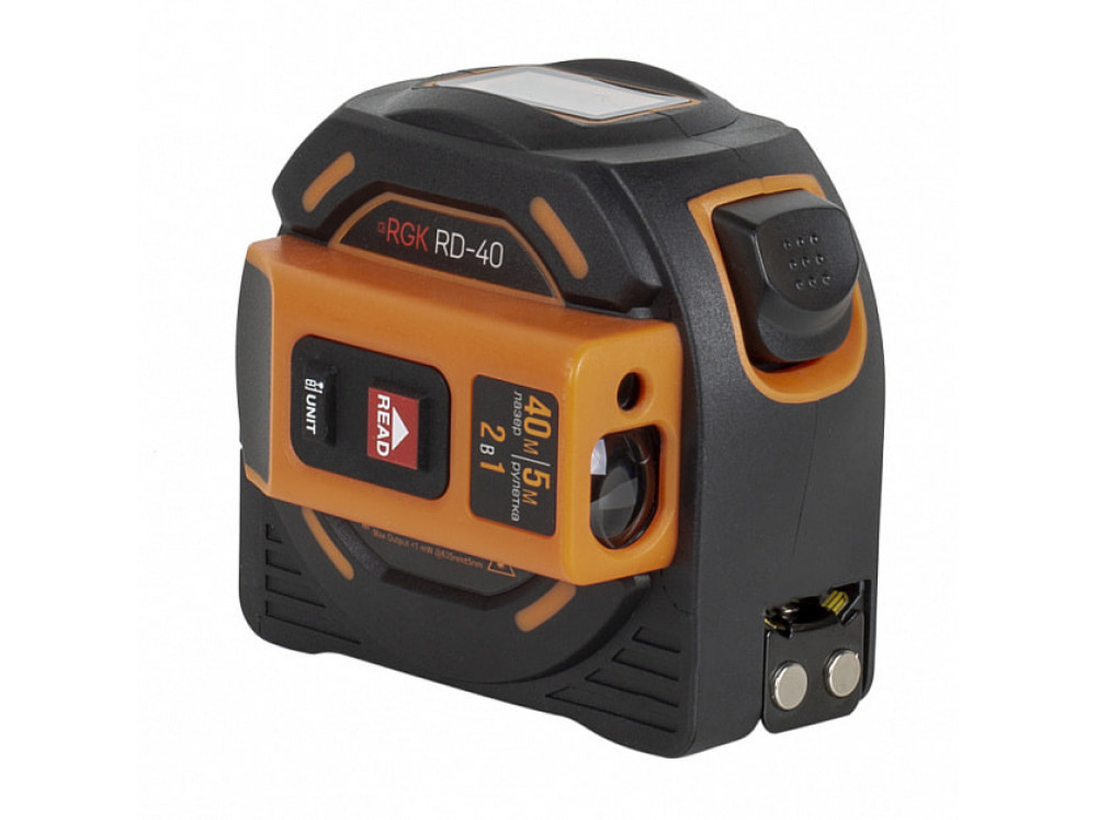 Лазерный дальномер с рулеткой RGK RD-40 за 2990 р. – купить в Москве в фирменном магазине RGK